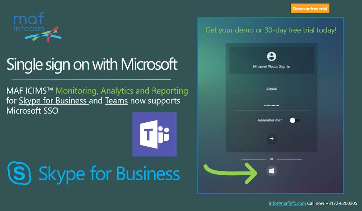 MAF ICIMS reporting now supports Microsoft Single sign-on
